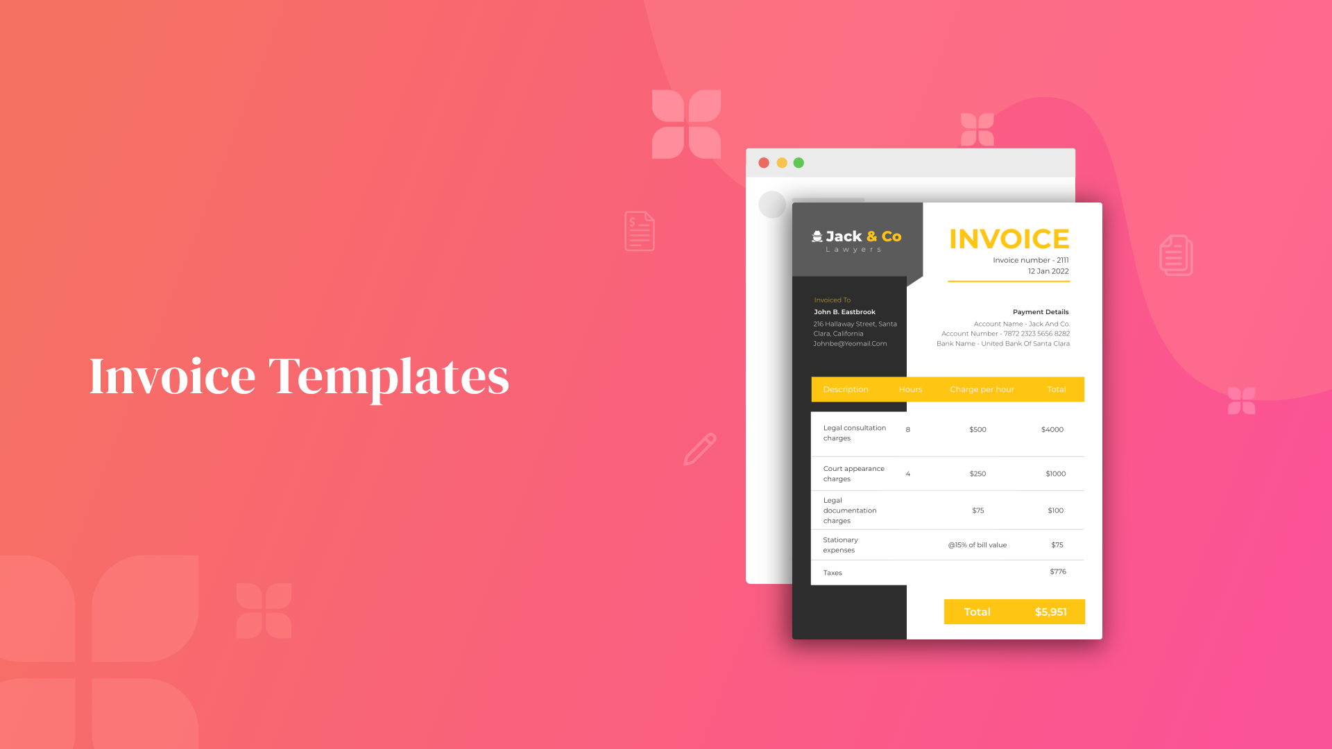 Page 12 - Easy and Free Customizable Invoice Templates | Picmaker