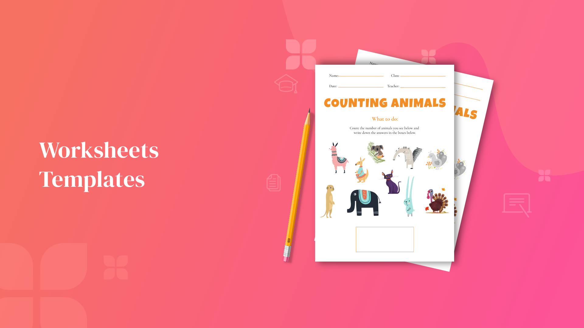 Page 2 - Free Custom Printable Simple Worksheet Templates | Picmaker